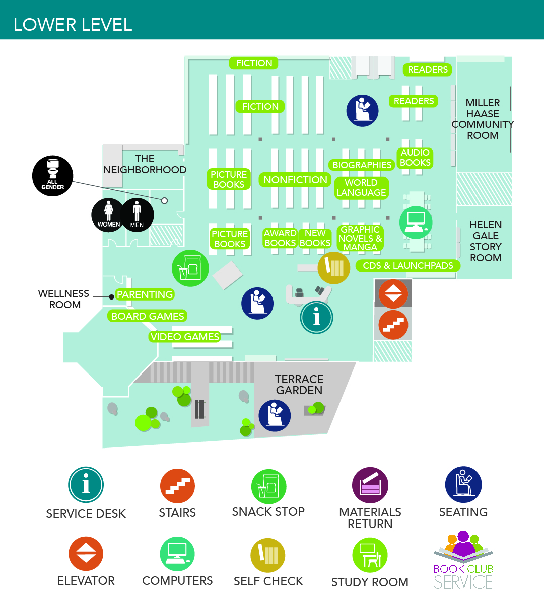 Building Map & Accessibility - St. Charles Public Library
