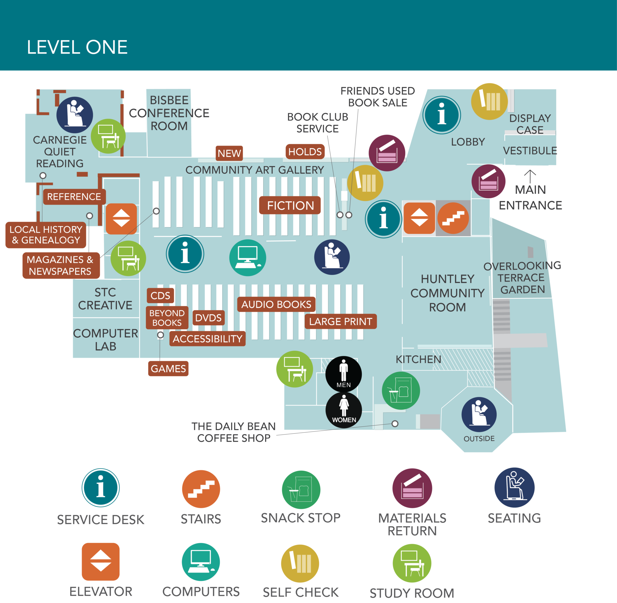 Building Map & Accessibility - St. Charles Public Library